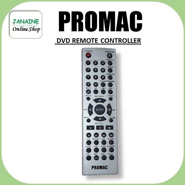 PROMAC DVD REPLACEMENT REMOTE CONTROLLER | Lazada PH