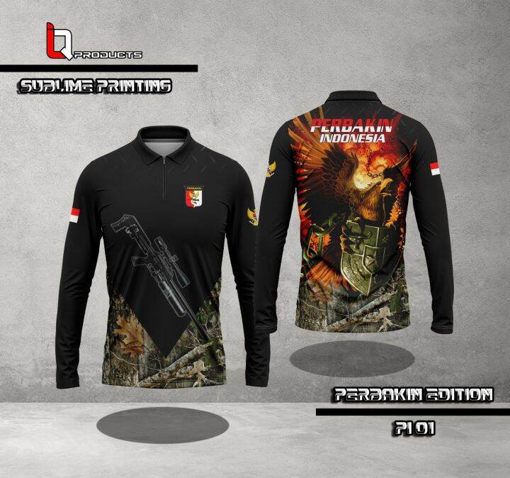 baju wangki sleting perbakin camo | Lazada Indonesia