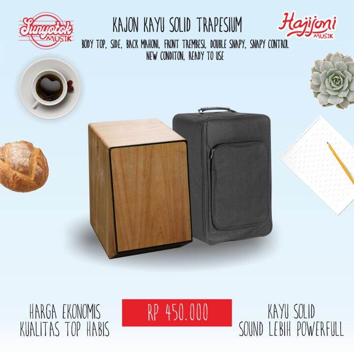 CAJON KAJON KAYU SOLID TRAPESIUM | Lazada Indonesia