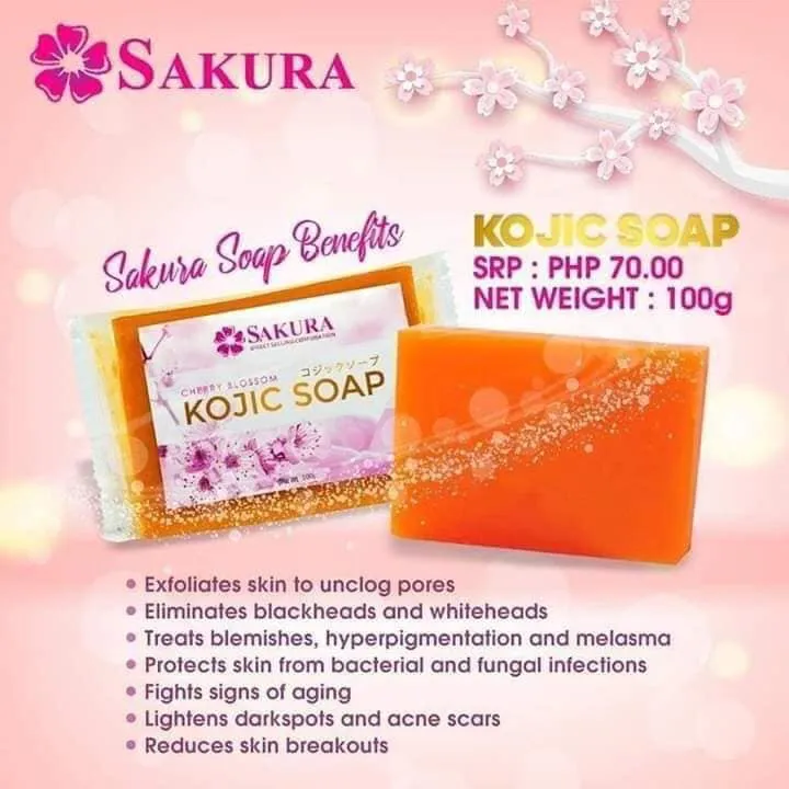 LUSTRE SAKURA KOJIC ACID SOAP 135grams | Lazada PH