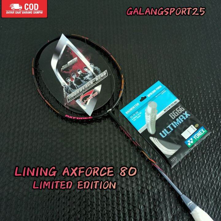 Raket Badminton Lining Axforce 80 Limited Edition Asean Premium ...