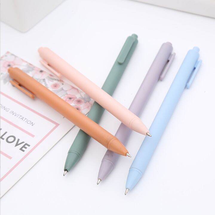 pulpen tekan aesthetic warna pastel - morandi gel pen - alat tulis ...
