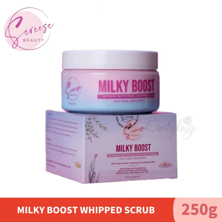 Sereese Beauty Milky Boost Intense Whitening Whipped Scrub for Face and ...