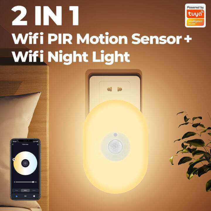 SMATRUL 2 in 1 Tuya PIR Motion Sensors Smart Sensor Led Light Eu/Us/Uk ...