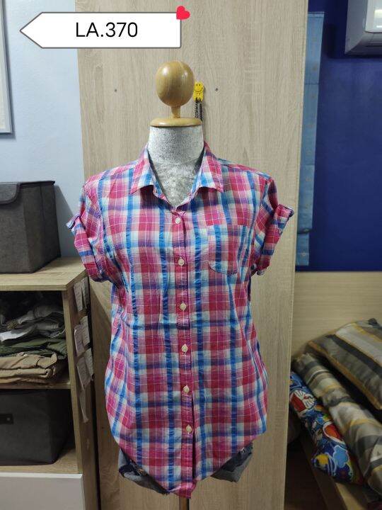 เสื้อเชิ้ตแฟชั่นมือสอง รหัส LA.370 | Lazada.co.th