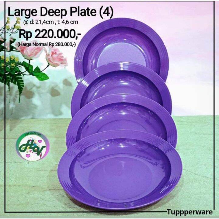 TUPPERWARE PIRING BESAR ISI4PCS ORIGINAL | Lazada Indonesia