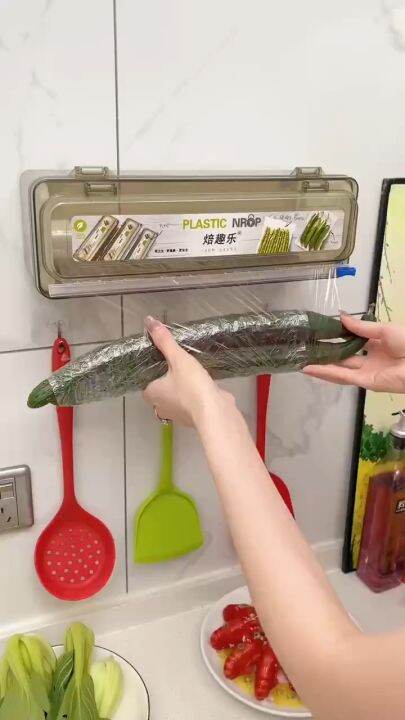 Large Cutter Food Wrap Dispenser Aluminum Foil Wax Paper Cutter Kitchen ...