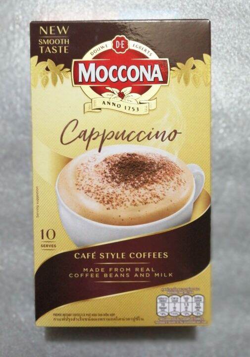 Moccona Cappuccino Café Style Coffees 10 sachets (16g x 10) Best Before: Feb. 10, 2023 | Lazada PH