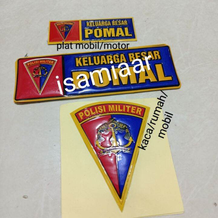 STIKER PLAT MOBIL /MOTOR POMAL | Lazada Indonesia