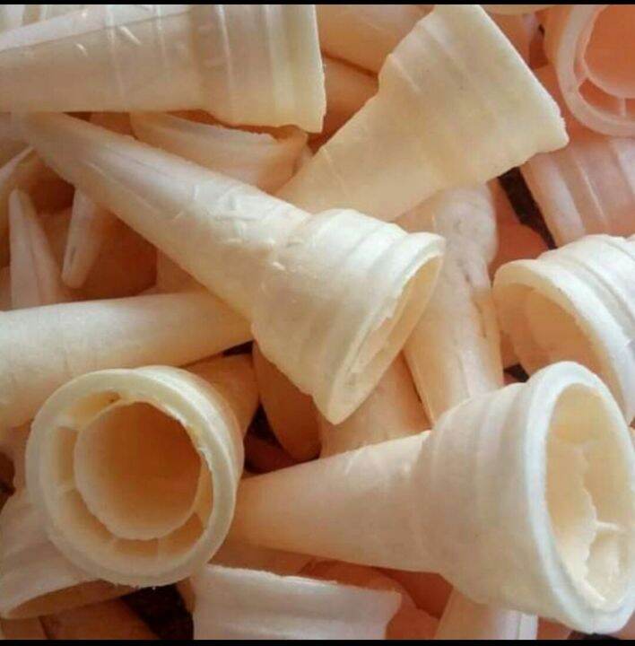 Cone Es Krim Kerucut Contong kerupuk 50 pcs Diameter 4cm | Lazada Indonesia