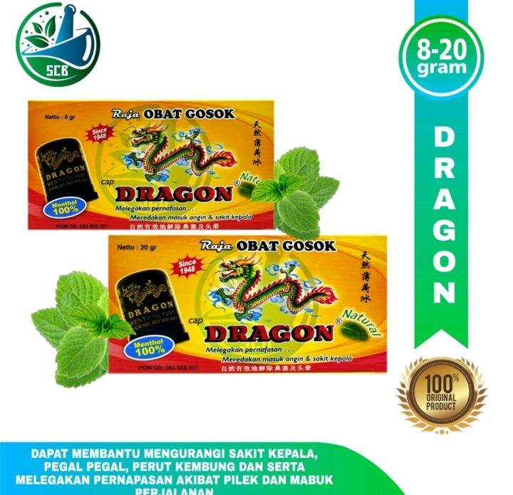 Dragon Menthol All Varian - Untuk Masuk Angin & Sakit Kepala | Lazada ...