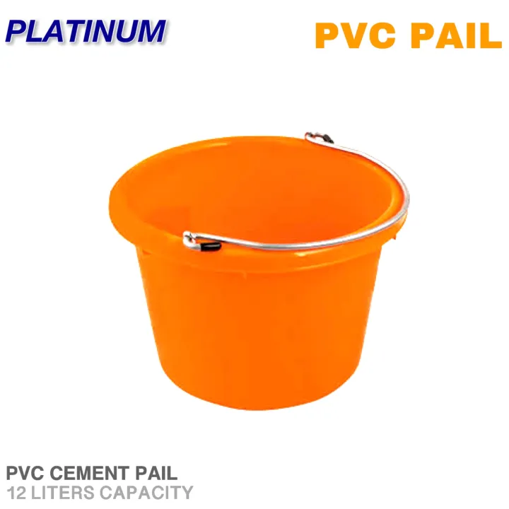 PVC Rubberized Cement Pail #12 | Timba | Construction Pail 12Ltrs ...