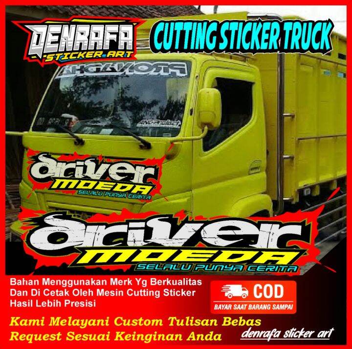 cutting sticker DRIVER MUDA untuk kabin depan | Lazada Indonesia