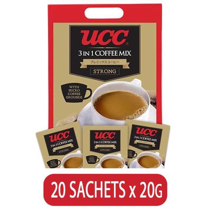 UCC 3-in-1 Coffee Mix STRONG (20 sachets x 20g) | Lazada PH