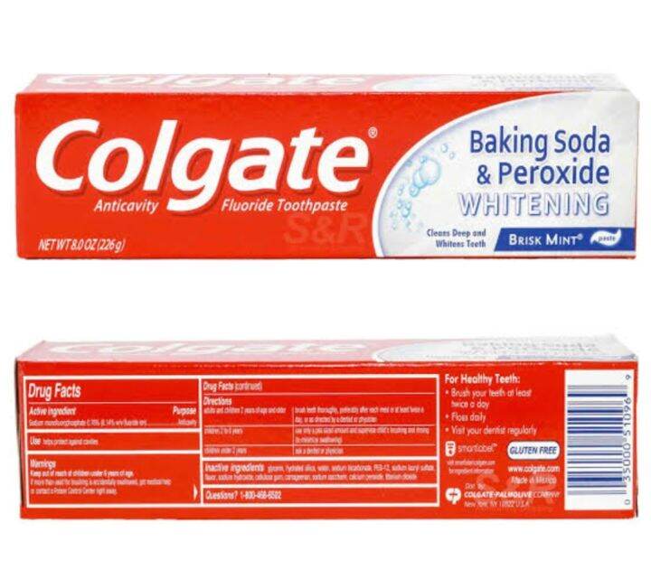 Colgate Baking Soda & Peroxide Whitening Toothpaste 226g | Lazada PH