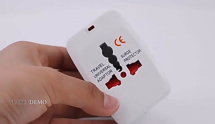 HELLO SN01 4-Gang Adapter Universal AC Electrical Power Plug Travel ...