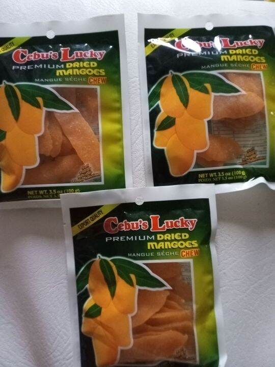 Dried Mango Cebu Lucky premium Dried Mangoes Mangga 100g | Lazada PH