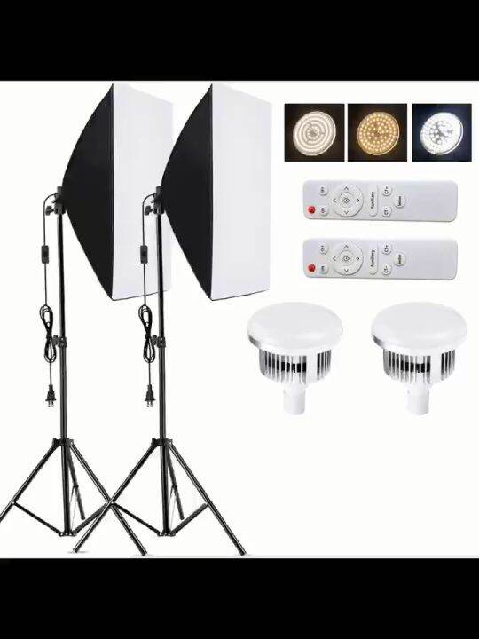Studio Photography Light kit Softbox Lighting Set with 85W/150W Bi ...