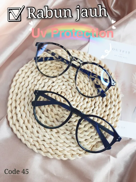 cermin mata rabun jauh ( spek myopia) with uv protection (code 45) 100% ...