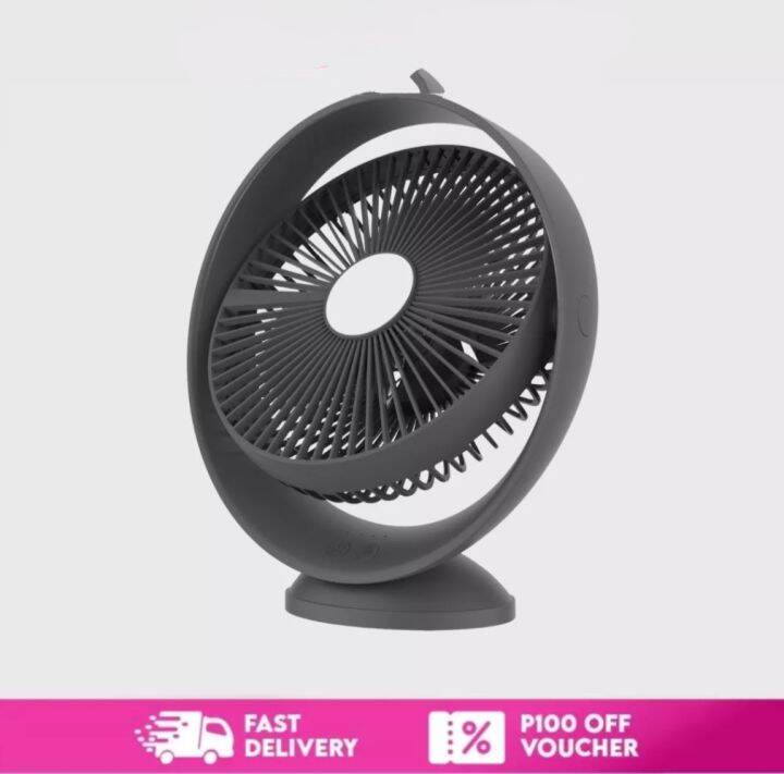 Akari 8" Rechargeable LED Orbit Fan with Night Light Function (ARF-327G ...