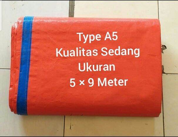 terpal plastik type A5 ukuran 5 × 9 meter | Lazada Indonesia