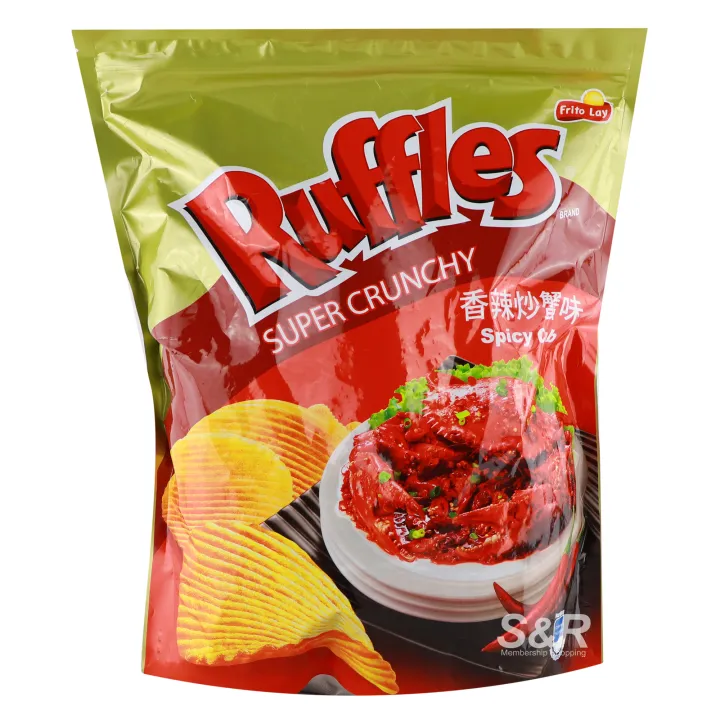 Ruffles Super Crunchy Potato Crisps Spicy Crab Flavor 580g | Lazada PH