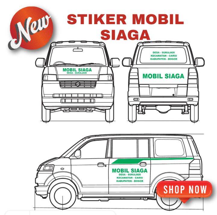 Sticker Lis Mobil Siaga | Lazada Indonesia