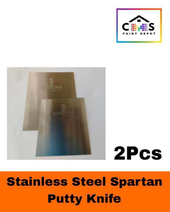 SPARTAN Stainless steal plate putty knife 6”x4” (Paletta/ Paint ...
