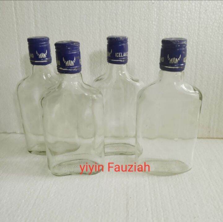 Botol gepeng botol kaca botol bekas Iceland Vodka plus tutup | Lazada ...