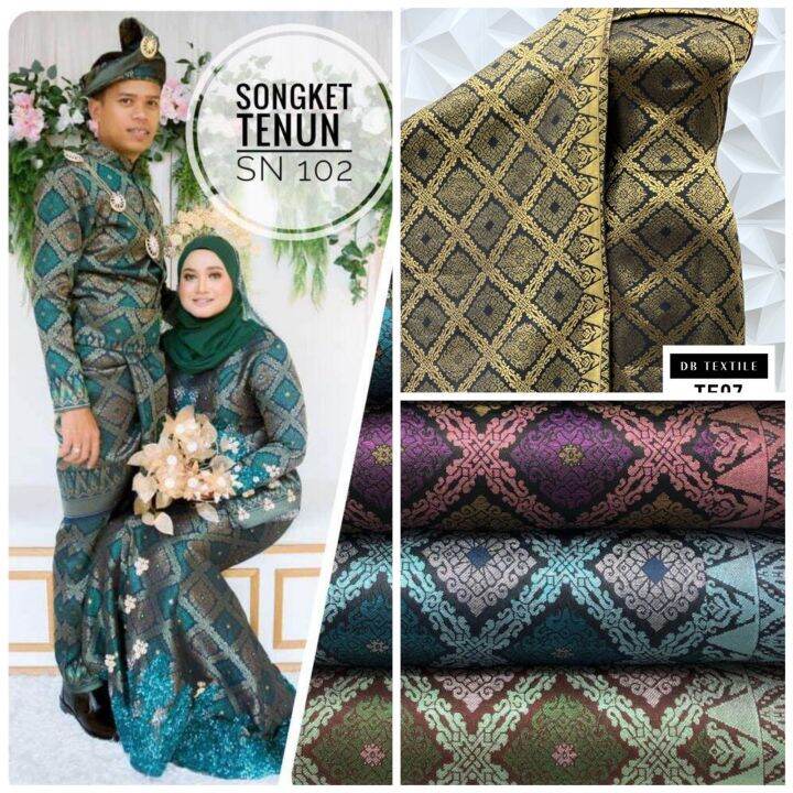 Kain Songket Tenun Asli / Beli Dlm Meter Dpt Hrga Borong | Lazada