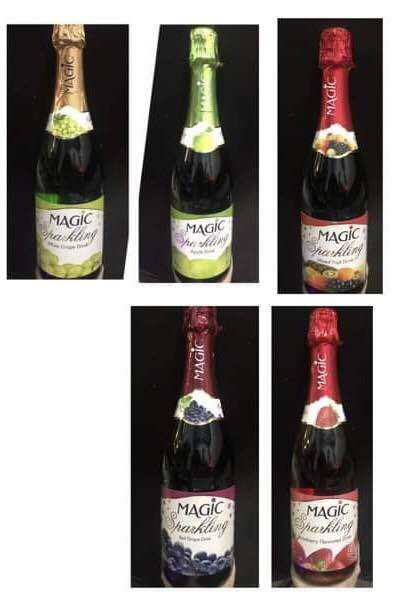 Magic Sparkling Juice Drink 750mL (Strawberry, White Grape, Red Grape ...