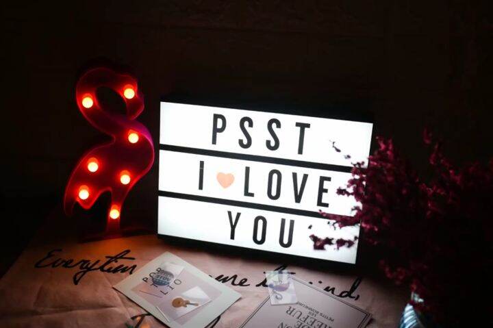 Decorative Lights for Living Room LED Box Letter Light Box A4 Letters ...