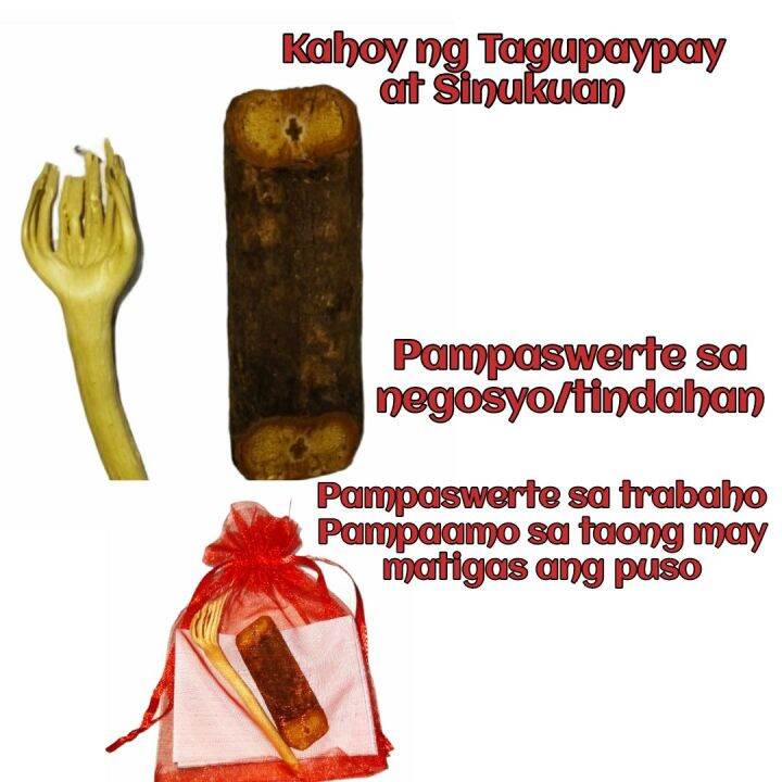 Luckycharm sinukuan na kahoy at Tagupaypay/Free pouch, guide at dasal ...