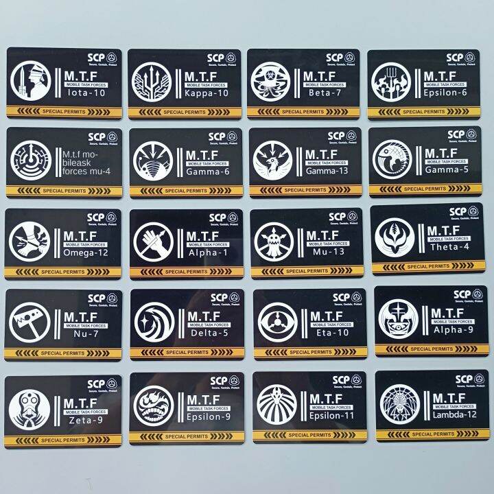 MTF Mobile Task Forces SCP Foundation Secret GUARD Cosplay Card | Lazada PH