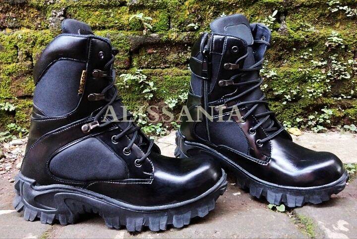SEPATU SAFETY PDL RESLETING CROCODILE UJUNG BESI TNI POLRI SECURITY ...