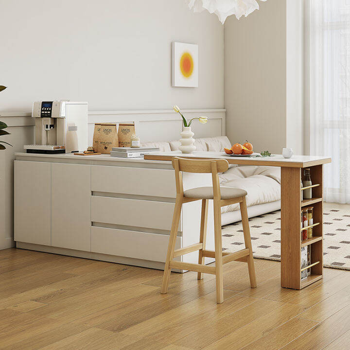Bar Counter Home Partition Bar Integrated Retractable Wheeled Dining ...