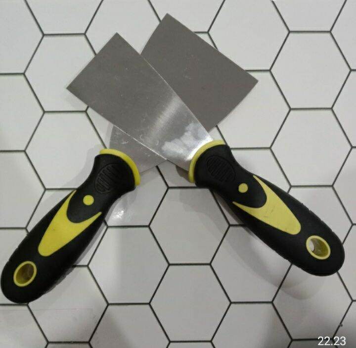 Kape besi gagang karet ukuran 2 inc 3 inch 4 inch 5 inch | Lazada Indonesia