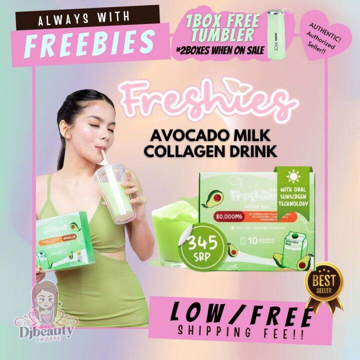 FRESHIES AVOCADO COLLAGEN DRINK (1 BOX FREE TUMBLER) | Lazada PH