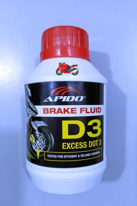 APIDO (BRAKE FLUID OIL) DOT3 MOTORCYCLE 300ML | Lazada