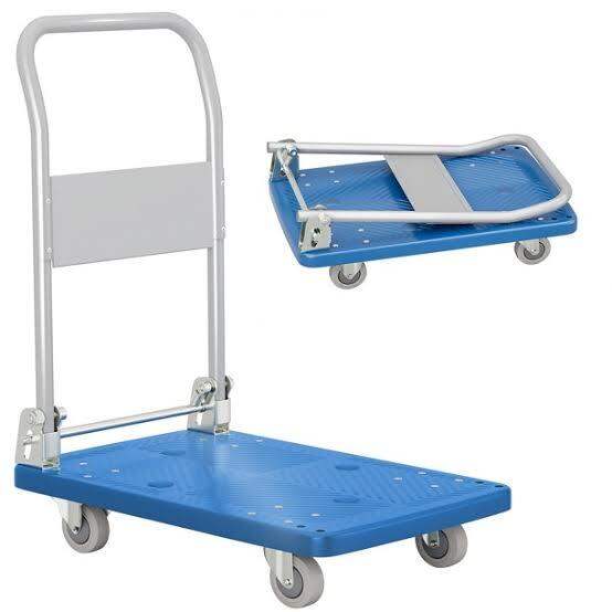 Heavy Duty Plastic Platform Push Cart Plastic Push Cart 300kg to 400kg ...