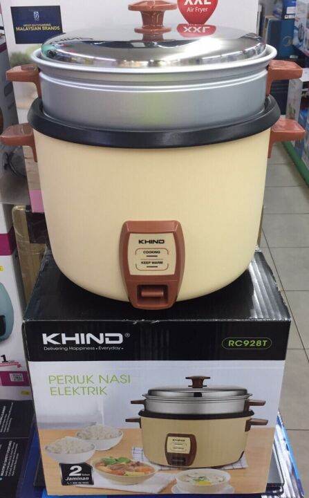 KHIND Rice Cooker Wt Steamer 2.8L (RC928T) | Lazada