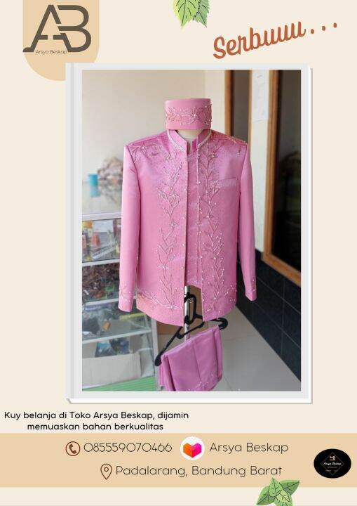 Beskap Kekinian Beskap Akad Jas Nikah BESKAP PENGANTIN FULL PAYET BISA ...