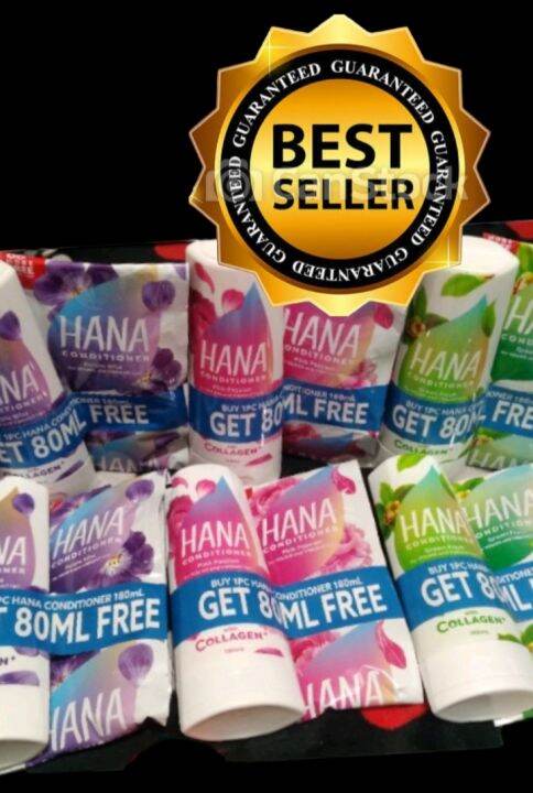 ️ NEW HANA CONDITIONER WITH COLLAGEN 180ml+ 4 FREE Sachet | Lazada PH