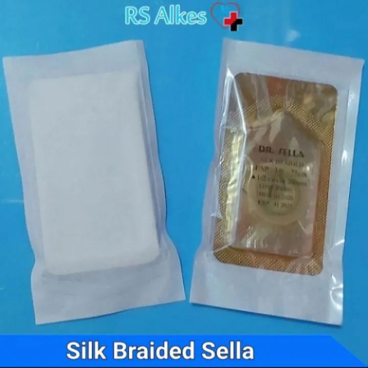 Silk Braided Benang Silk 3/0 2/0 Sella Benang Jahit Silk Dr Sella ...