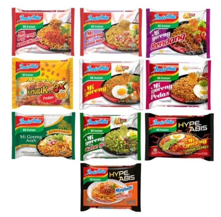 indomie mie goreng all varian semua rasa 85 gr | Lazada Indonesia