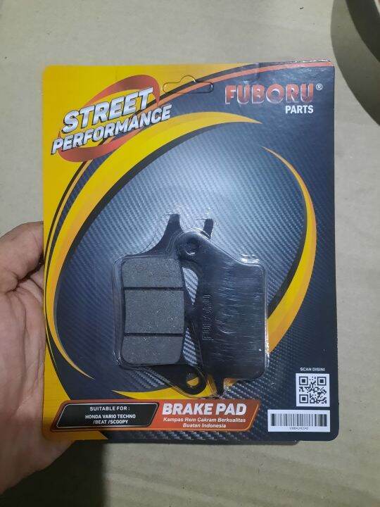 Diskpad Dispad Dis Disk Pad Kampas Rem Depan Motor Beat Scoopy Vario ...