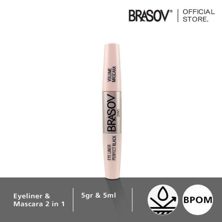 BRASOV 2IN1 MASCARA EYELINER | Lazada Indonesia