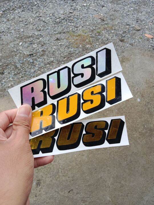 1pc. RUSI inspired word Waterproof Cutout Sticker | Lazada PH