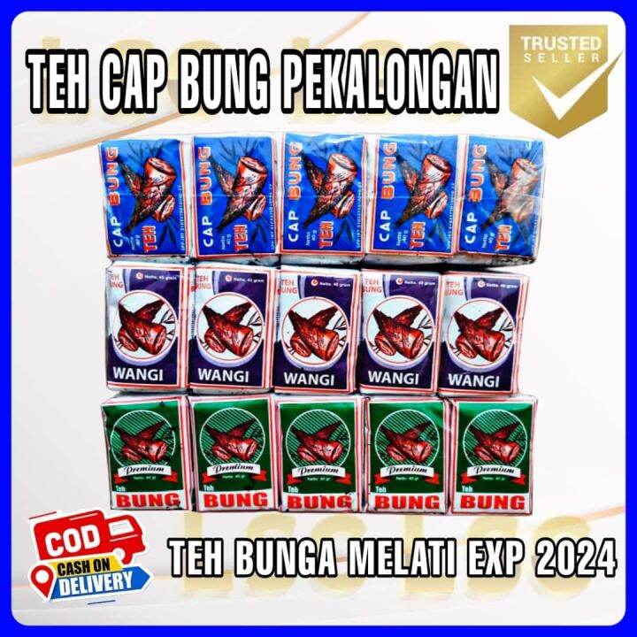 TEH TUBRUK TEH CAP BUNG DAUN TEH DAN BUNGA MELATI 1 PACK ISI 10PC ...