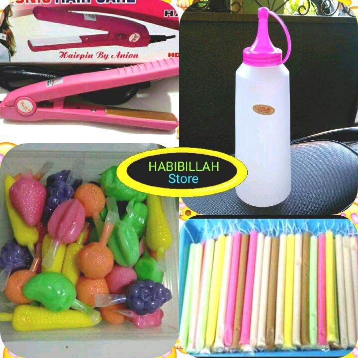 Paket Lengkap Alat dan Plastik Es Pudot Karakter Buah dan Plastik Es ...